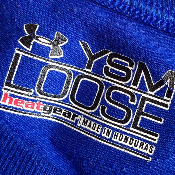 Under Armour | Shirts & Tops | Under Armour Boys Loose Small Blue Doubt ...